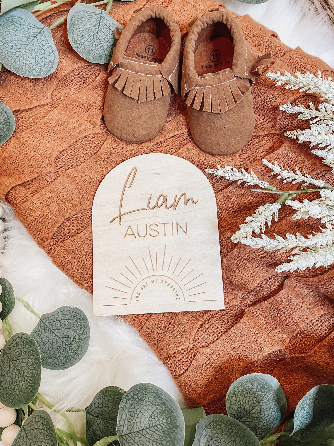 Arched Wooden Milestone Markers | Monthly Milestone Card | Boho Baby ...