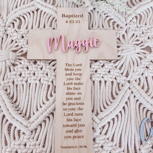 Personalized Baptism Cross | Custom Borderless Baptism Gift ...