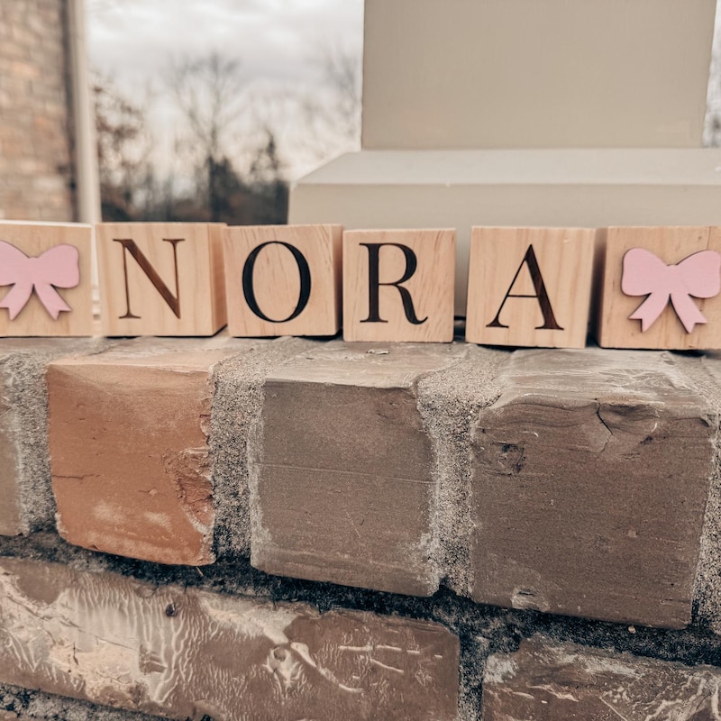Baby Name Blocks - Etsy