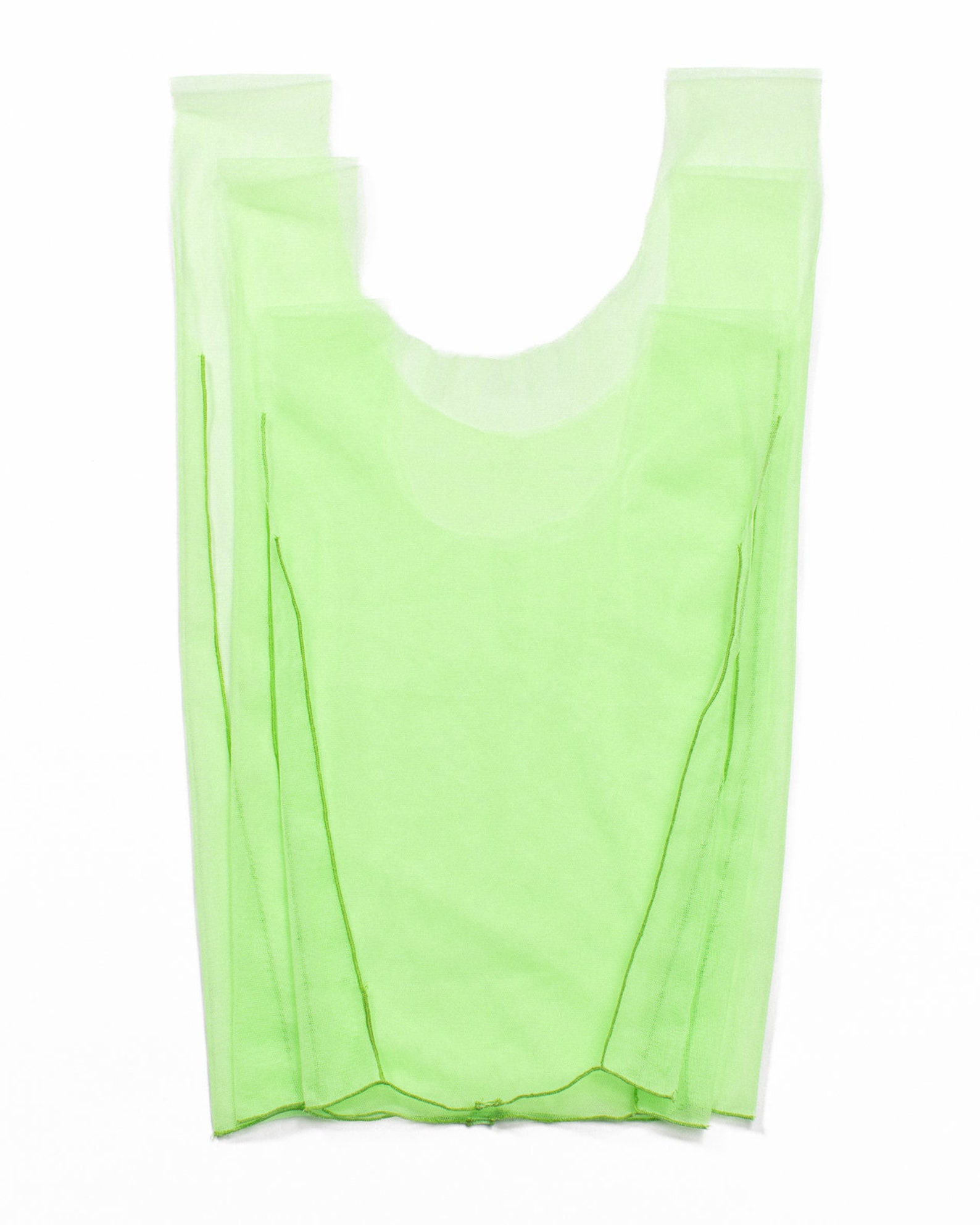 Shopper Bag in Neon Green. Tulle Bag. Transparent Bag. Shopping Bag ...