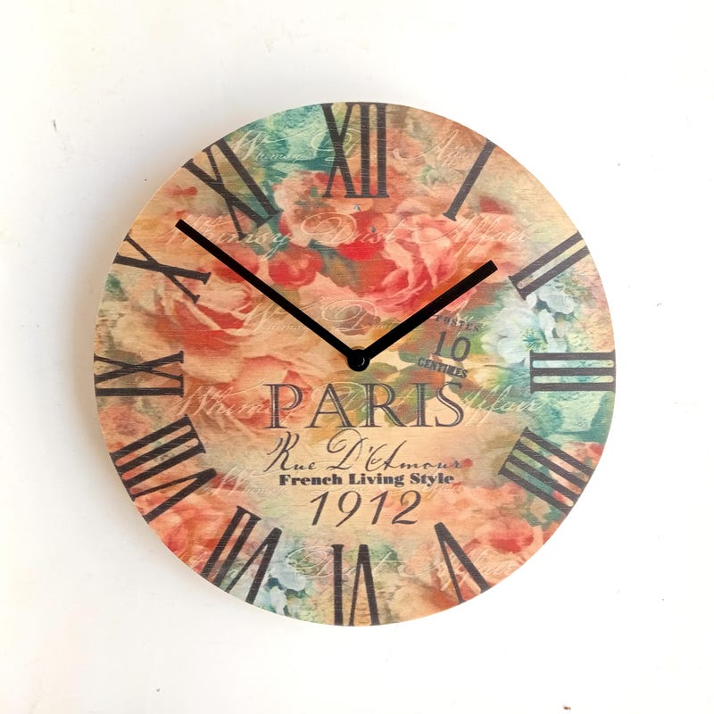 French Cottage Wall Clock - Etsy