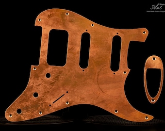 Copper Stratocaster SSS Pickguard Set-of-2 W Jack Boat Cover "haze ...