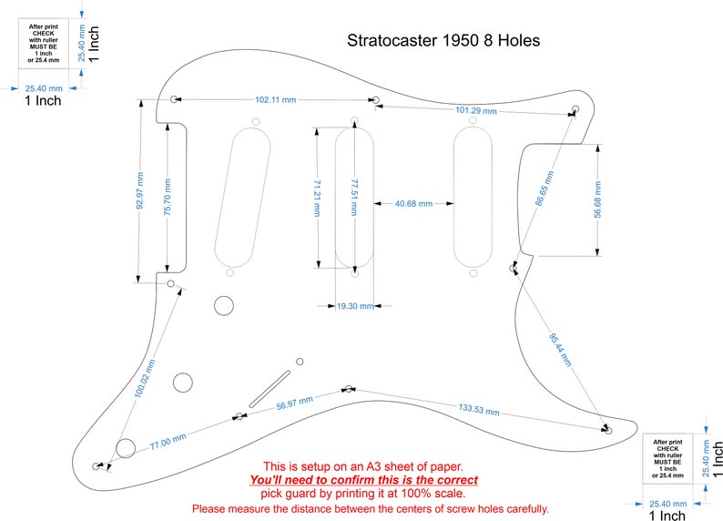 Stratocaster Strat Pickguard SSS 8 or 11 Holes & Backplate Tremolo ...