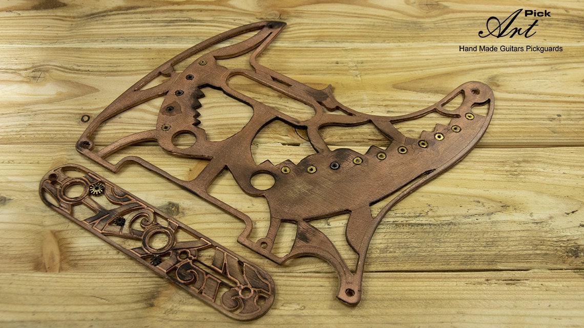 Engraved Telecaster Pickguard & Control Plate SET Handmade | Etsy