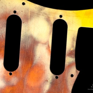 Copper Stratocaster SSS Pickguard Set-of-2 W Jack Boat Cover orbs Solid ...