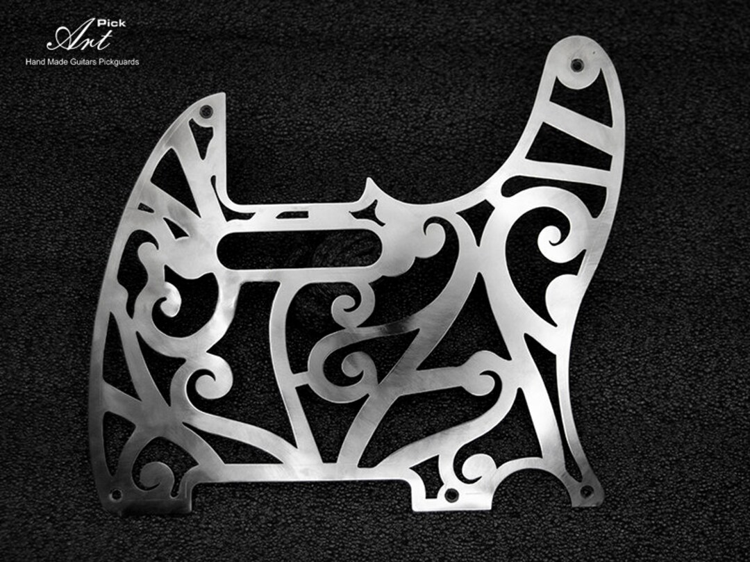 Stainless Steel Telecaster Pickguard Silver Grid Metal Tele Pickguard ...