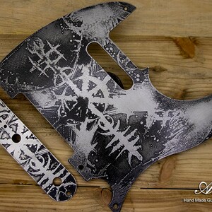 Etched Steel Telecaster Pickguard Set-of-2 W Tele Control Plate Celtic ...