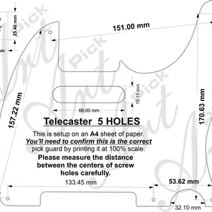 Telecaster Pickguard Set-of-3 With Telecaster Armrest and Control Plate ...