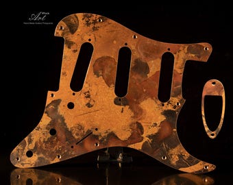 Copper Stratocaster SSS Pickguard Set-of-2 W Jack Boat Cover haze Solid ...