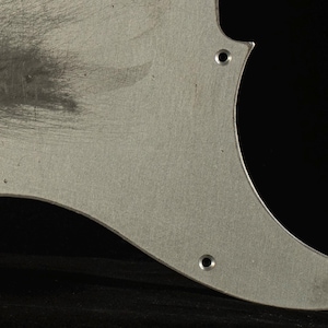 Aged Fender Precision Bass Pickguard Silver-gray Metal Heavy Relic ...
