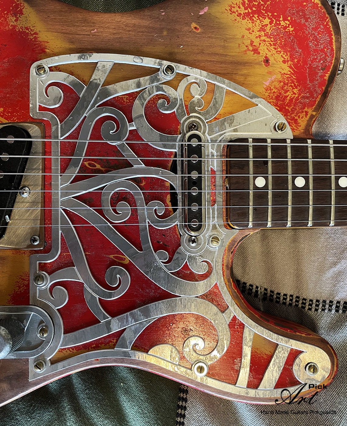 Engraved Aluminum Telecaster Pickguard & Angled Control Plate - Etsy