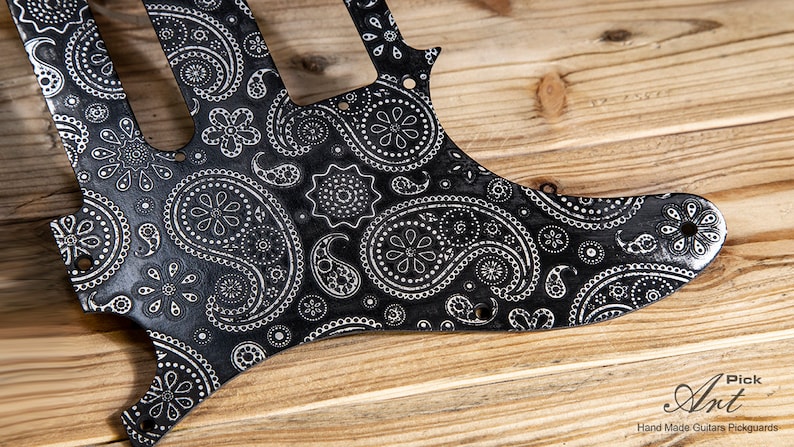 Brent Mason Style Telecaster Pickguard PAISLEY Aged Relic - Etsy