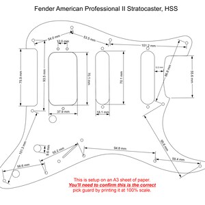 Stratocaster Professional II Pickguard HSS Strat Pickguard Set-of-2 Gun ...