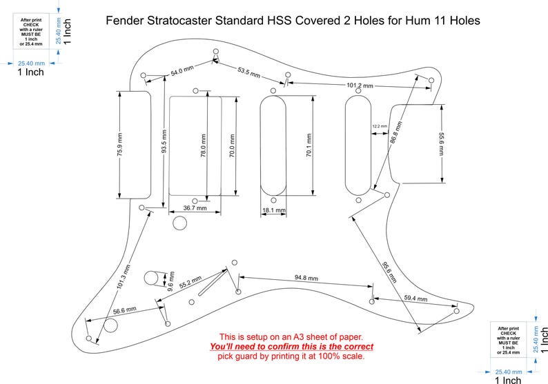 Stratocaster Professional II Pickguard HSS Strat Pickguard PAISLEY Aged ...