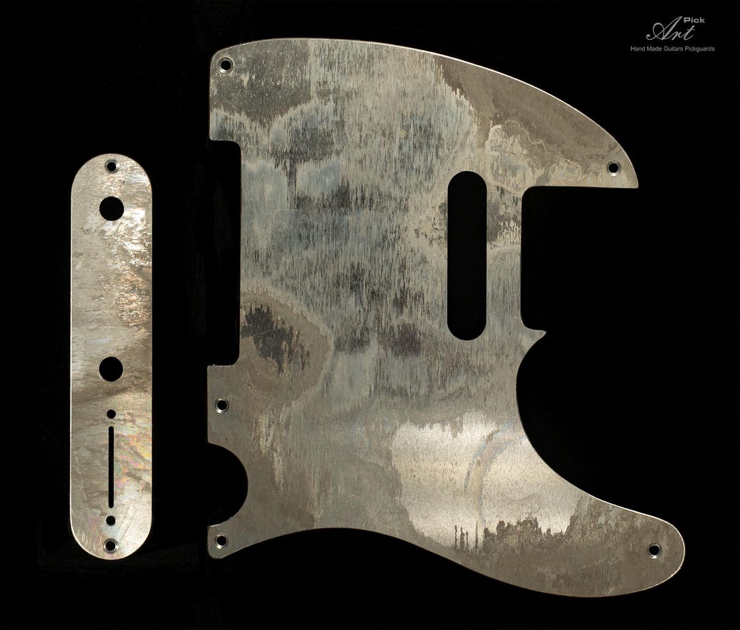 Distressed Aluminum Telecaster Pickguard Set-of-2 With Control Plate ...