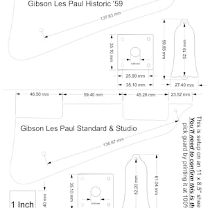 Aged Brass Gold Gibson Les Paul Pickguard Historic Set-of-2 Products ...