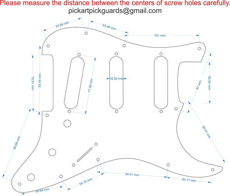 Embossed 3D SET Stratocaster Pickguard Strat SSS Silver-black - Etsy