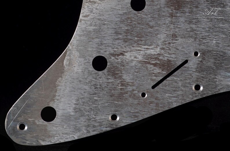 Distressed Aluminum Stratocaster SSS Pickguard Silver Set-of-3 W Back ...
