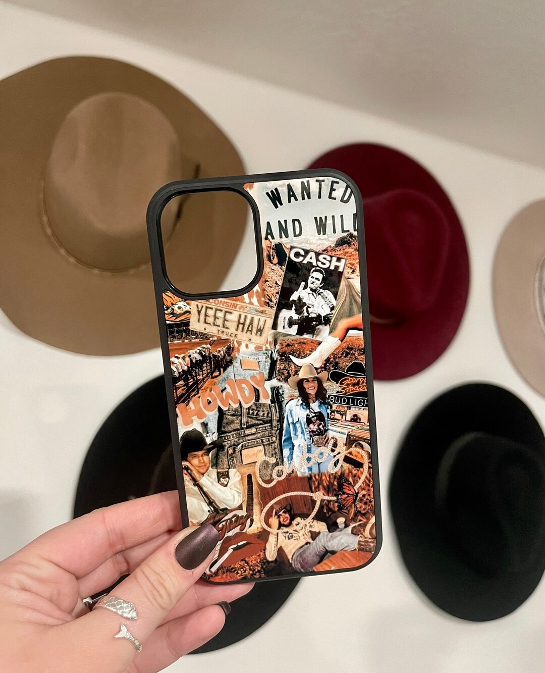 Cowboy Collage iPhone Case - Etsy