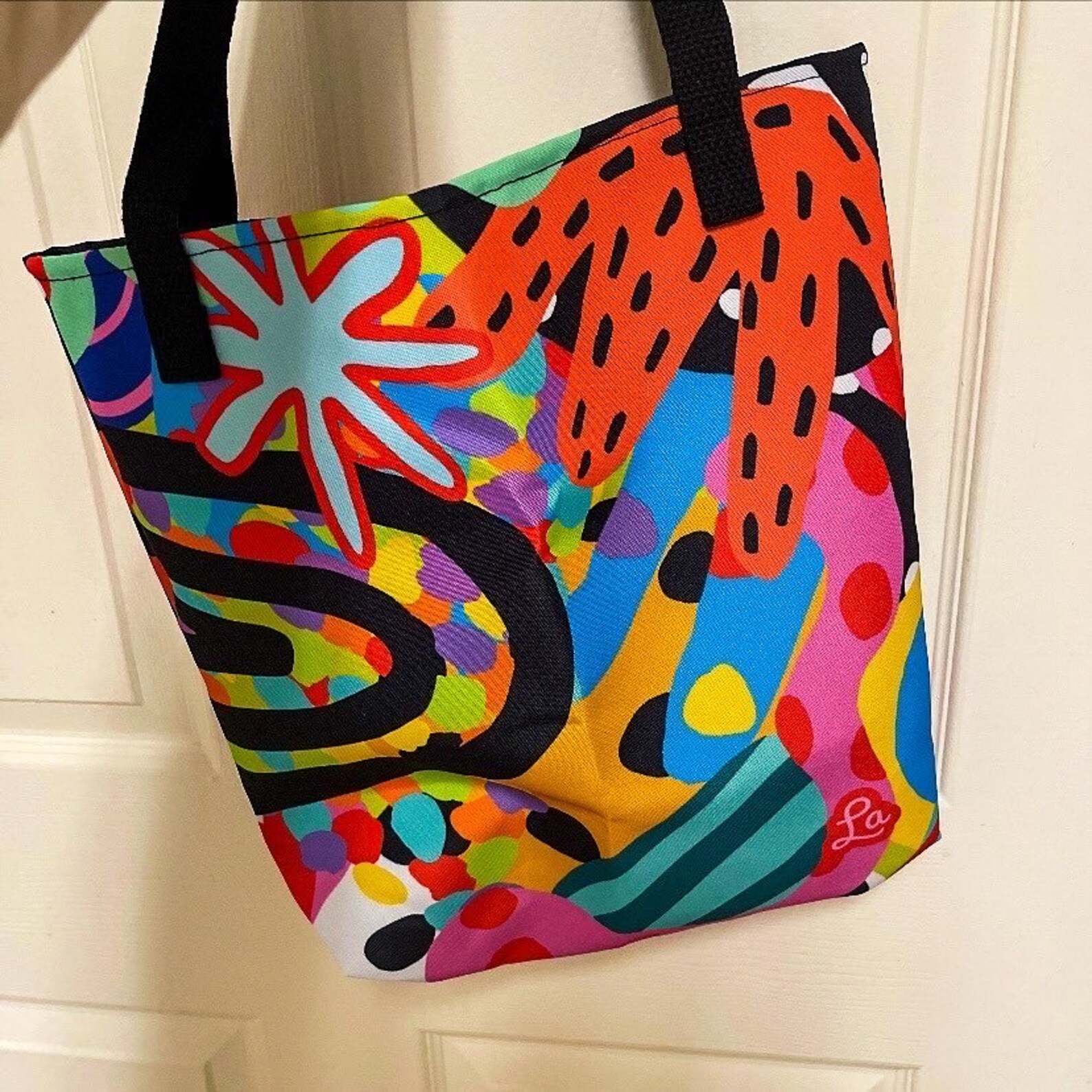 The Gozo “joy” Tote Bag | Tote Bag for Women | Colorful Bold Tote Bag ...