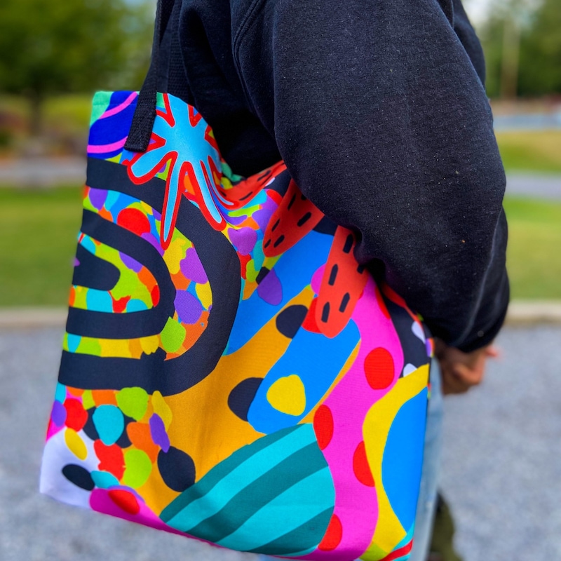 Colorful Tote Bag - Etsy
