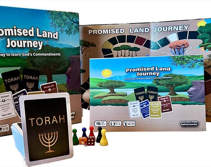 Promised Land Journey™ Bible Board Game & Cards - Passover Game Sabbath ...