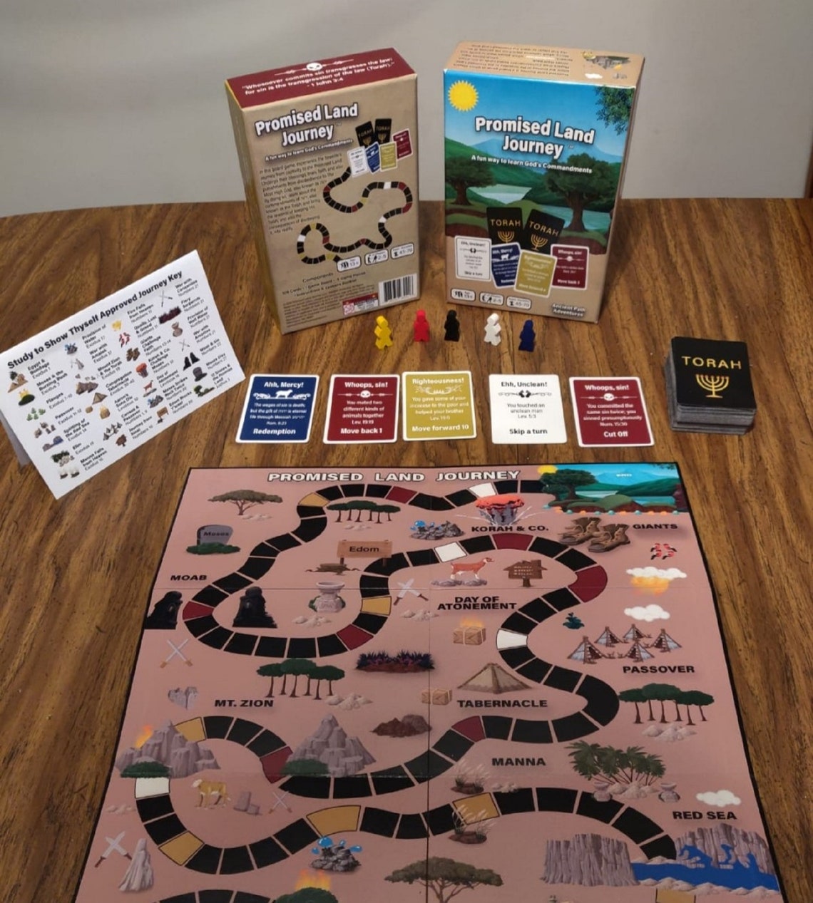 Promised Land Journey™ Bible Board Game & Cards - Passover Game Sabbath ...