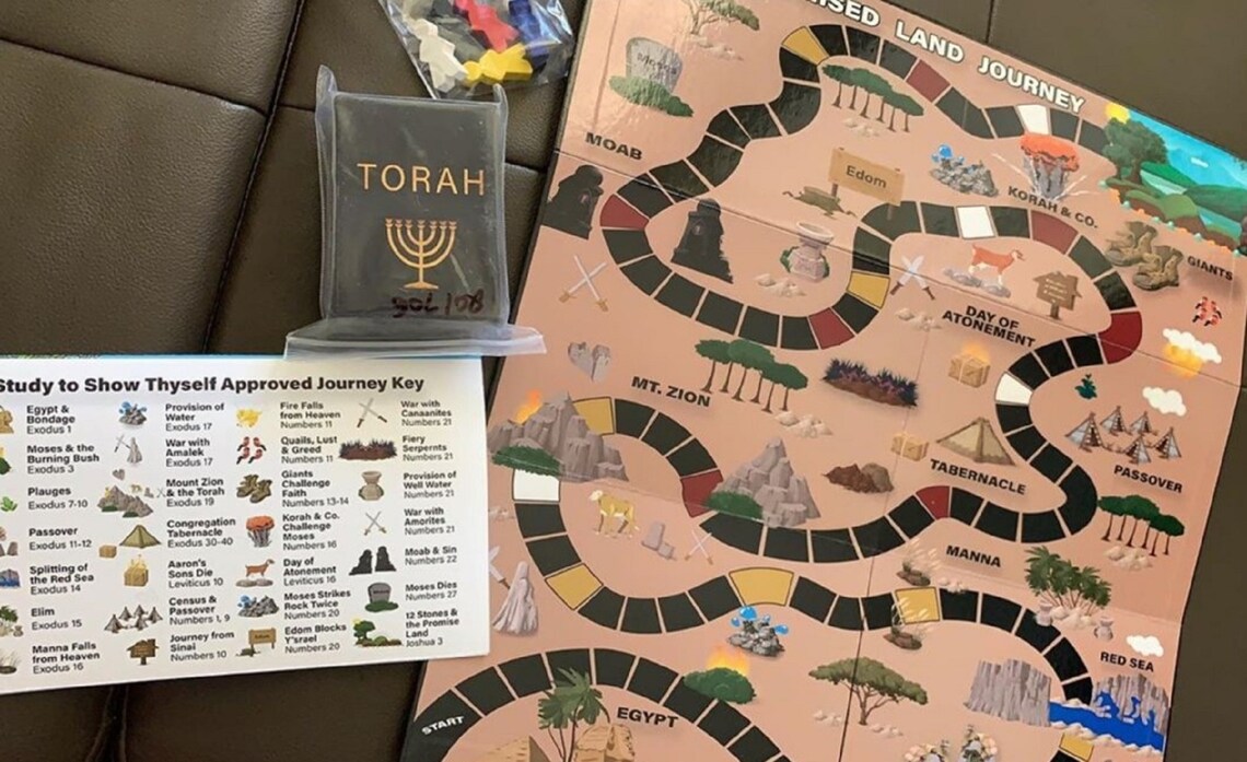Promised Land Journey™ Bible Board Game & Cards - Passover Game Sabbath ...