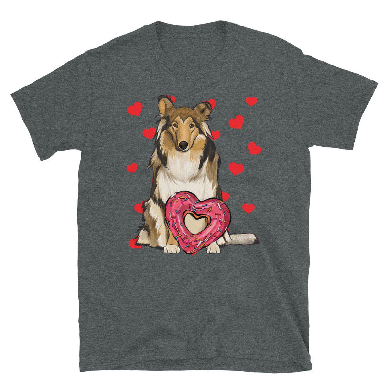 Collie, Collie Shirt, Collie Tee, Dog Valentines Day, Valentines Day ...