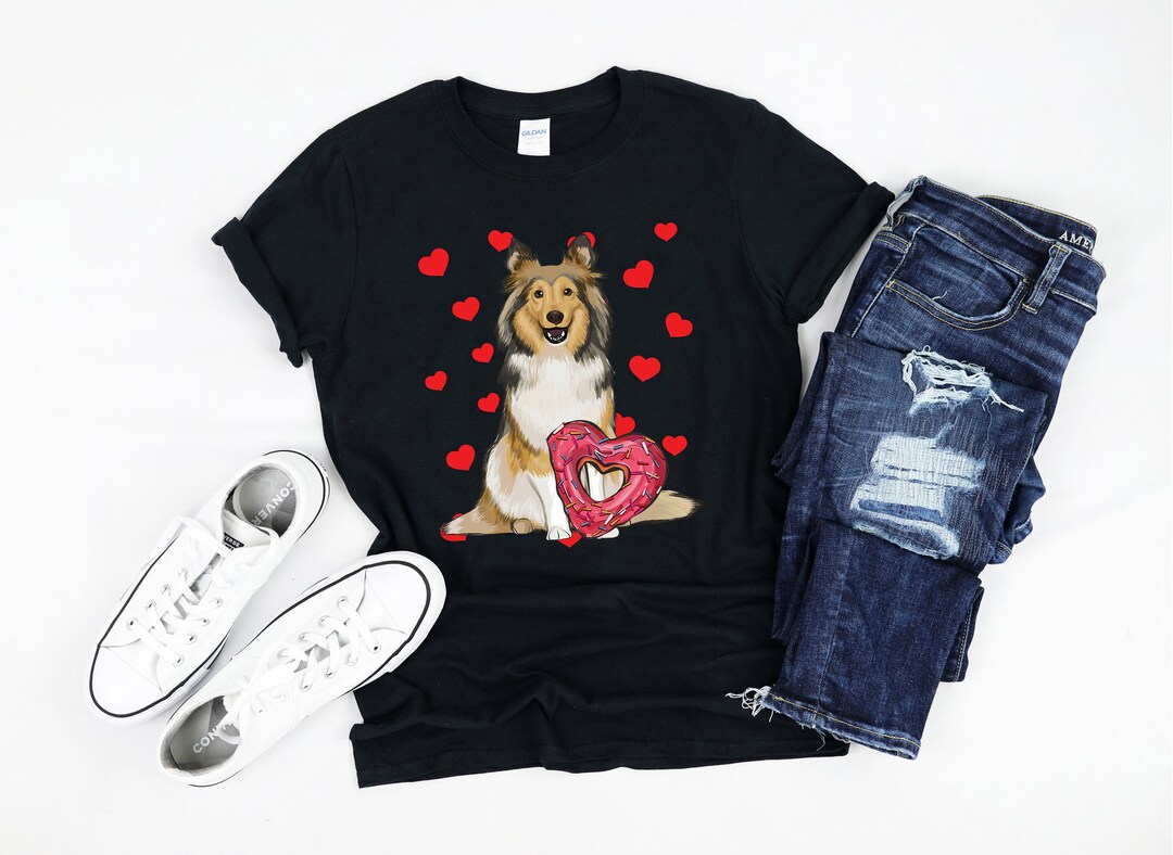 Shetland Sheepdog, Sheltie Shirt, Sheltie Sheepdog Tee, Dog Valentines ...