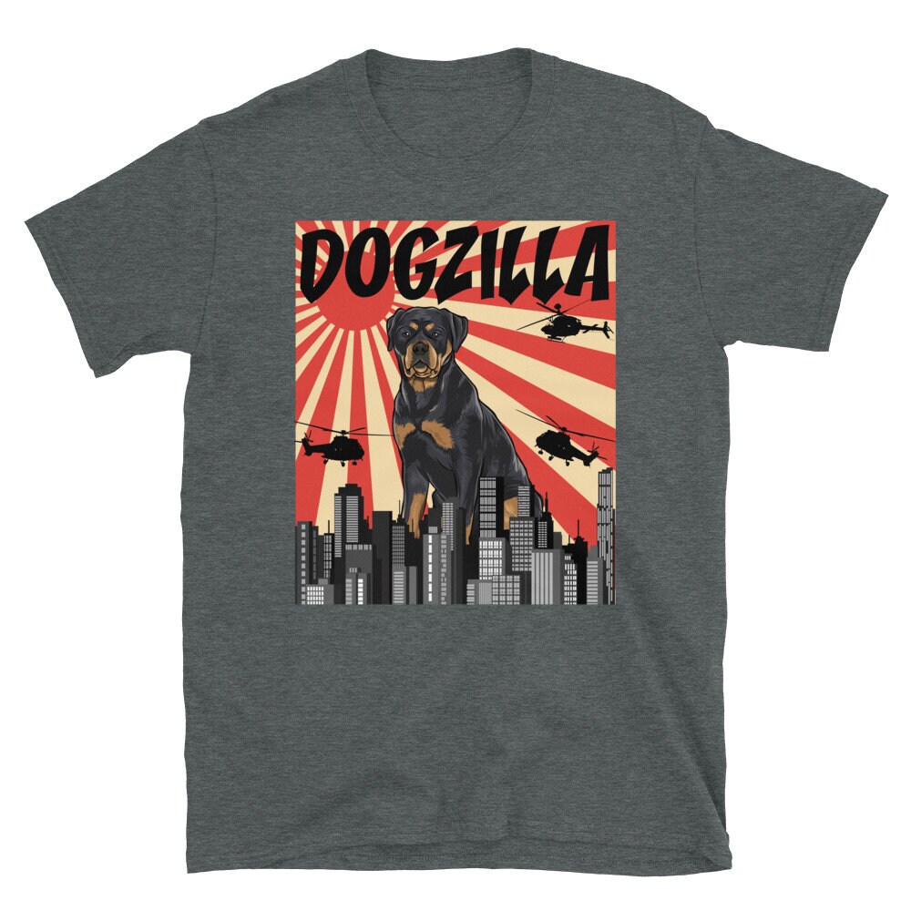 Funny Rottweiler Dogzilla Retro Japanese Dog Godzilla Gift | Etsy