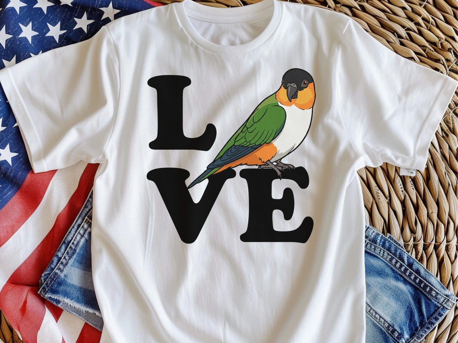 Black Head Caique Mom Shirt, I Love My Caique Owner Tee, Bird Lover ...