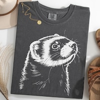Ferret Faced Feral Freak T-shirt, Funny Animal Lover Gift, Men’s Animal ...