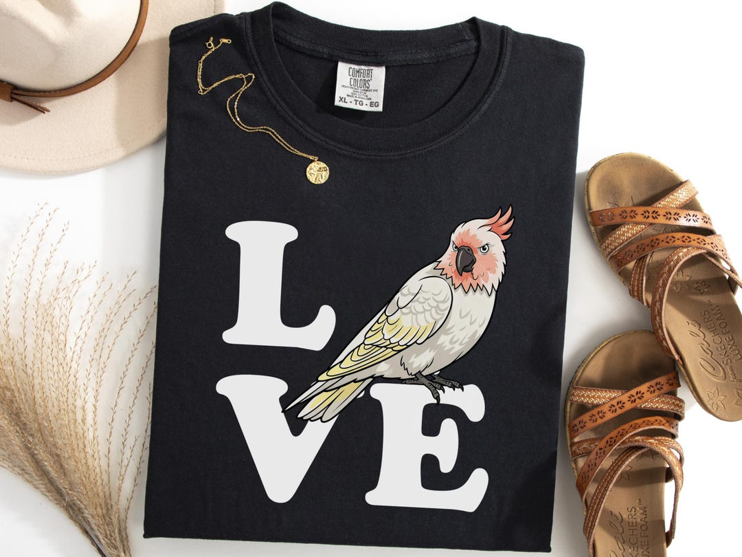 Goffin Cockatoo Mom Shirt, I Love My Cockatoo Owner Tee, Bird Lover ...