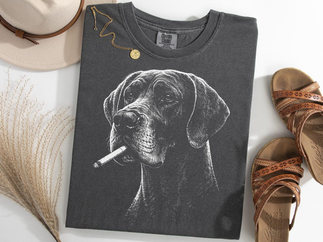 Great Dane Smoking Meme Shirt, Brainrot Great Dane Gen Z Tee, Dog Lover ...