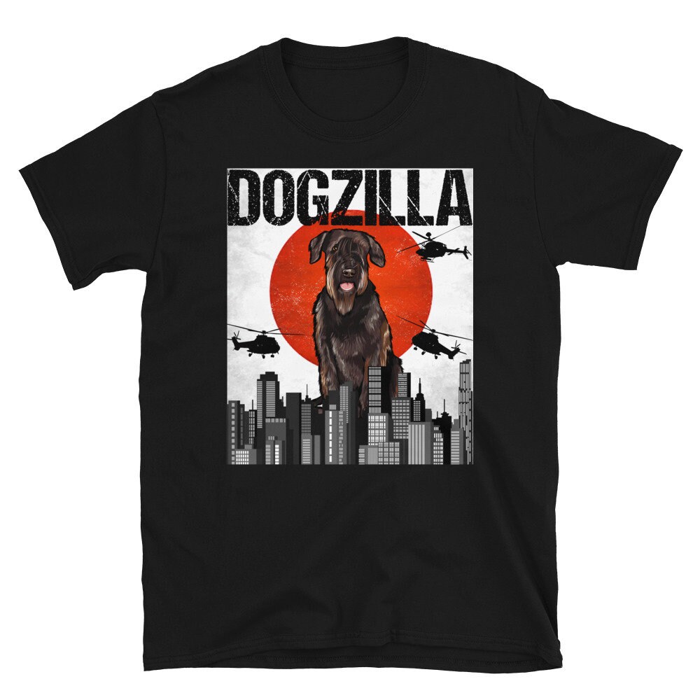 Funny Giant Schnauzer Dogzilla Vintage Japanese Dog Godzilla - Etsy