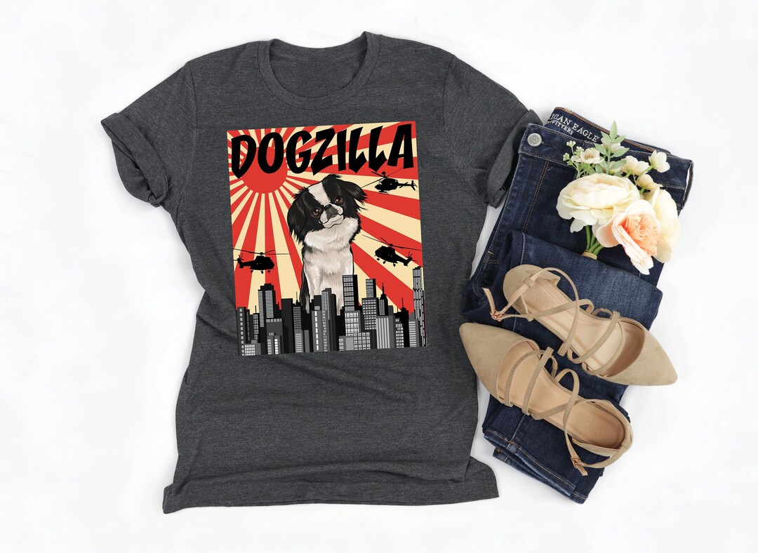 Funny Japanese Chin Dogzilla Retro Japanese Dog Godzilla - Etsy