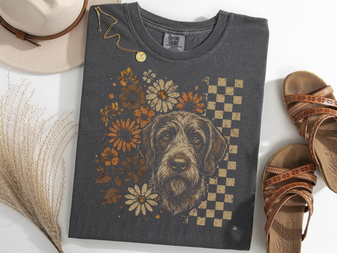 Wirehaired Pointing Griffon Boho Skull Shirt, Summer Griffon Halloween ...