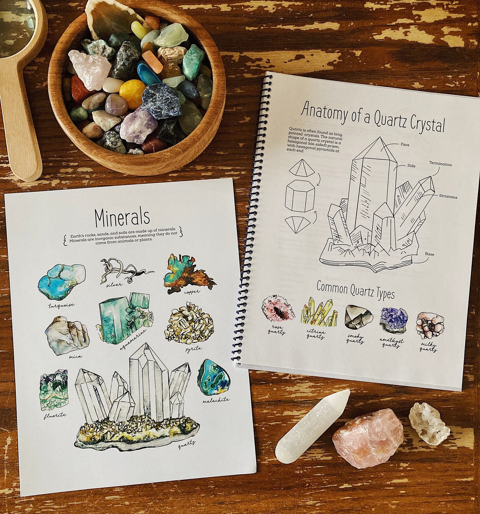 Rocks + Minerals Journal - Etsy