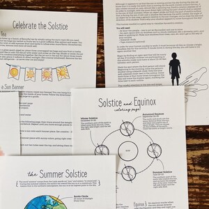 Solstice BUNDLE - Summer and Winter Solstice Unit Study - Etsy
