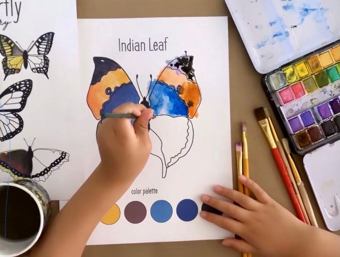 Butterfly Symmetry Art Coloring and Activity Pack - Etsy