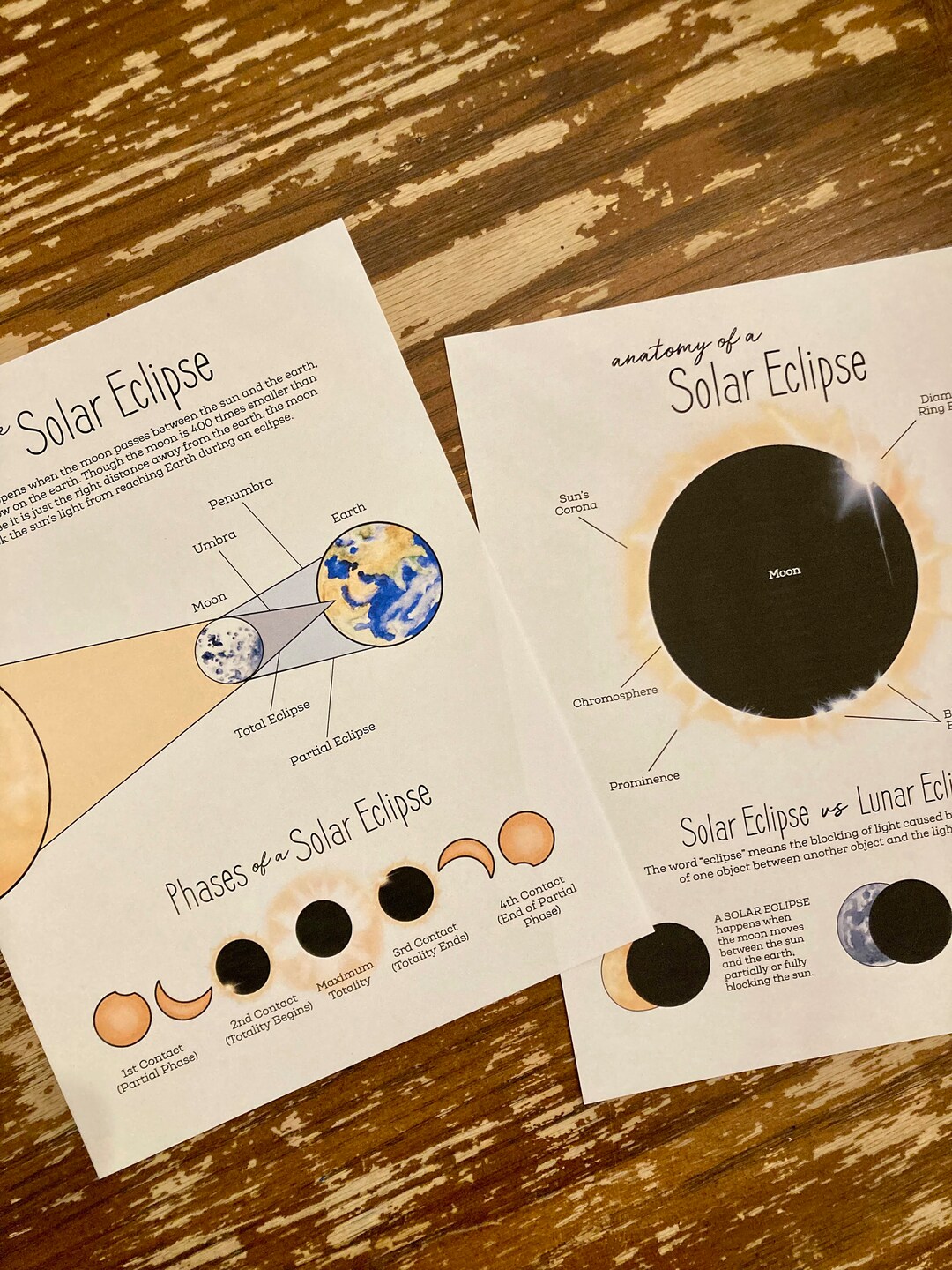 NEW Solar Eclipse Mini Unit Study - Etsy