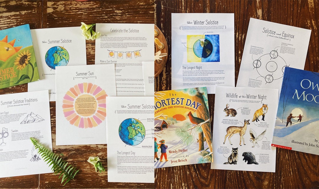 Solstice BUNDLE - Summer and Winter Solstice Unit Study - Etsy