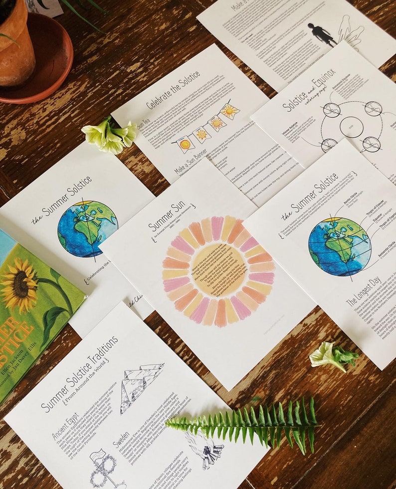 Solstice BUNDLE - Summer and Winter Solstice Unit Study - Etsy