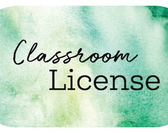 Classroom License for Digital Downloads - Etsy