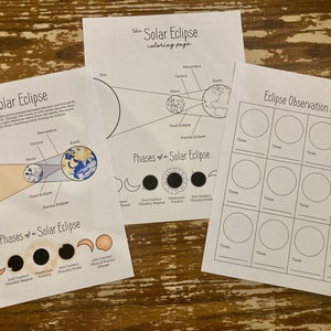 NEW Solar Eclipse Mini Unit Study - Etsy