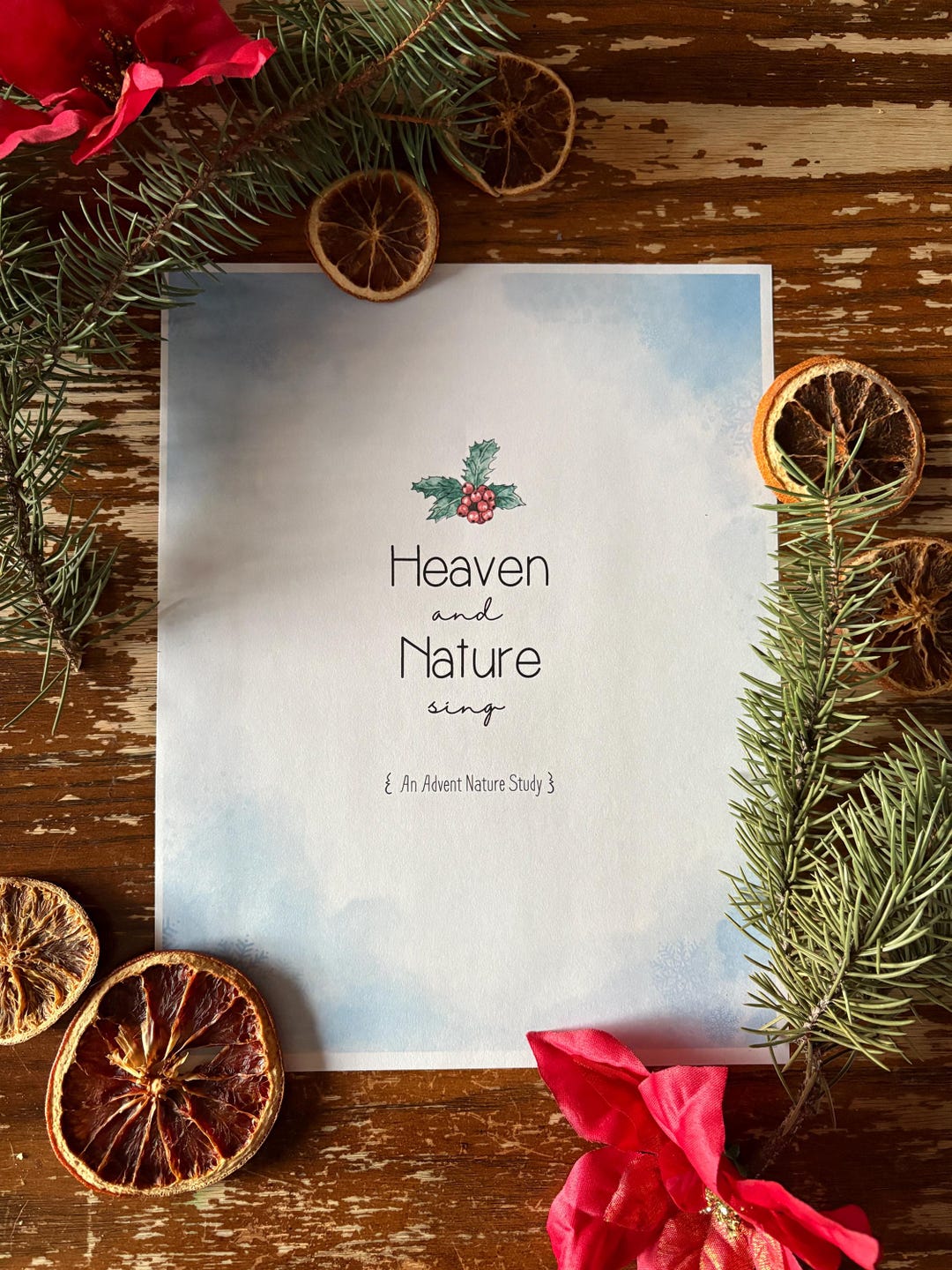 NEW Advent Nature Study, Christmas Advent Printable - Etsy