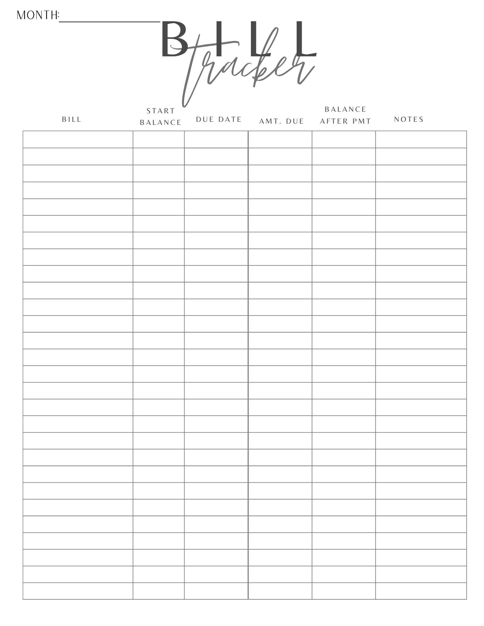Debt-free Monthly Planner - PDF Printable - Etsy Canada