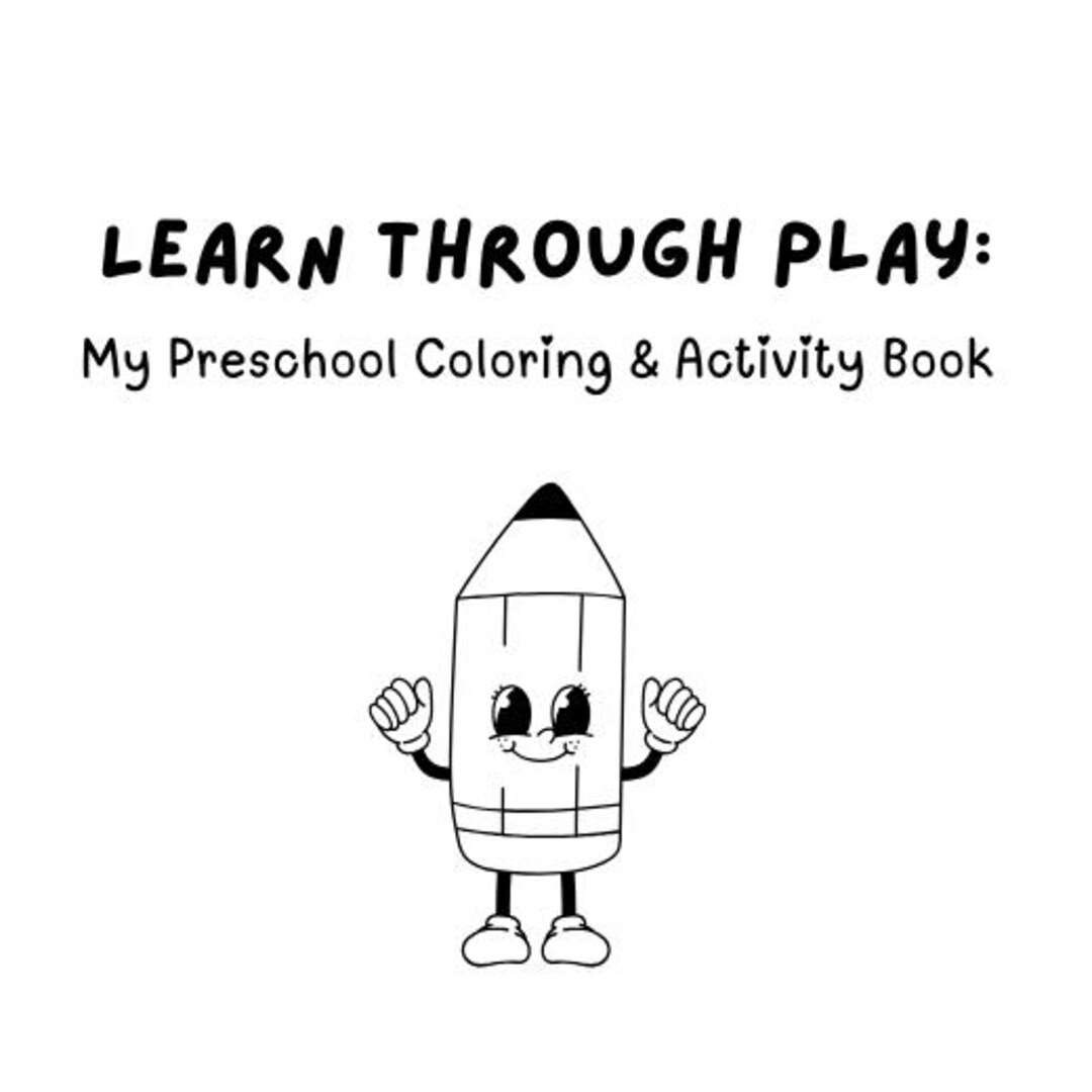Learn Through Play: My Preschool Coloring & Activity Book - Etsy