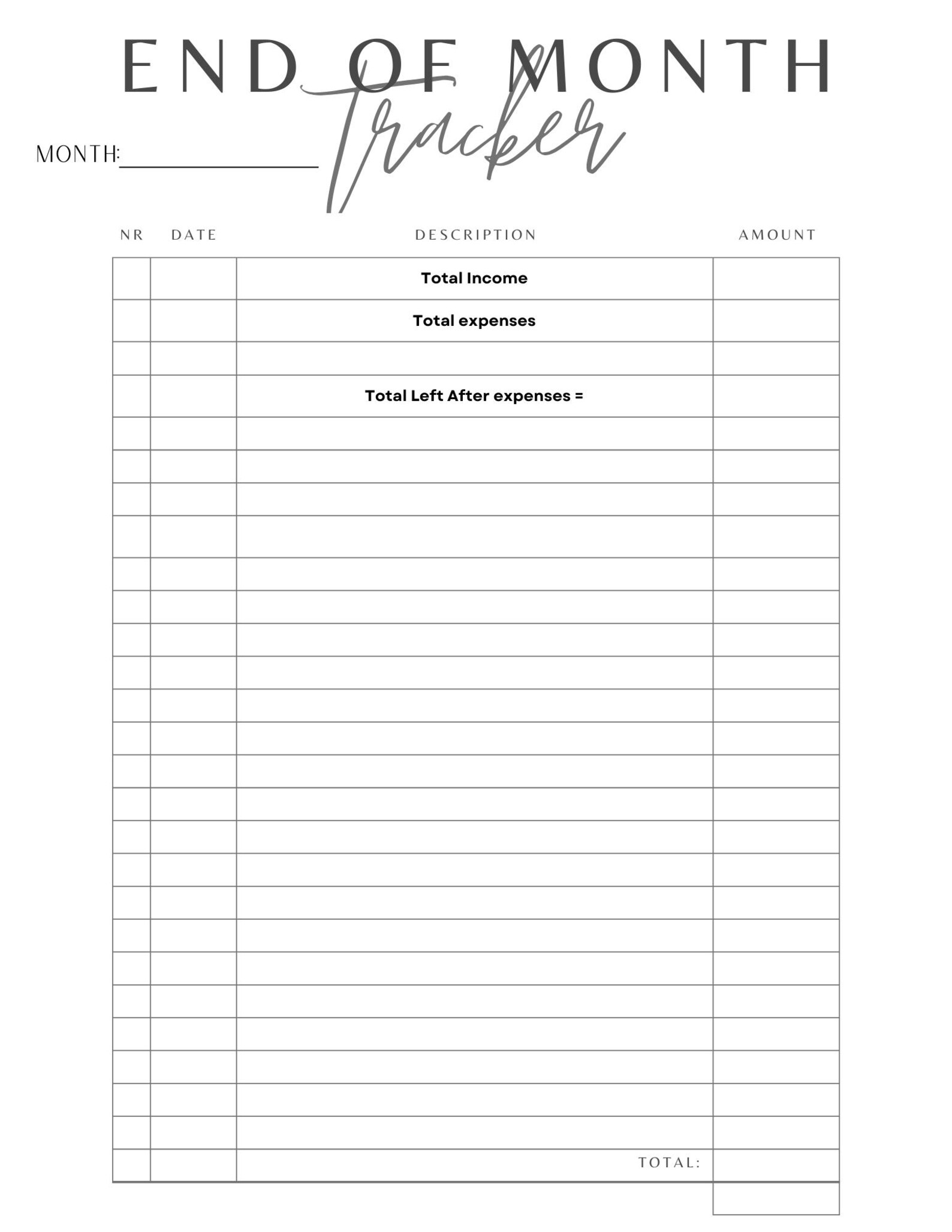 Debt-free Monthly Planner - PDF Printable - Etsy Canada